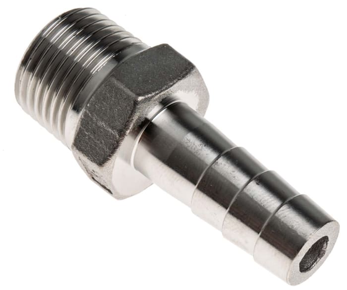 RS PRO | RS PRO Stainless Steel Pipe Fitting, Straight Hexagon Hose ...