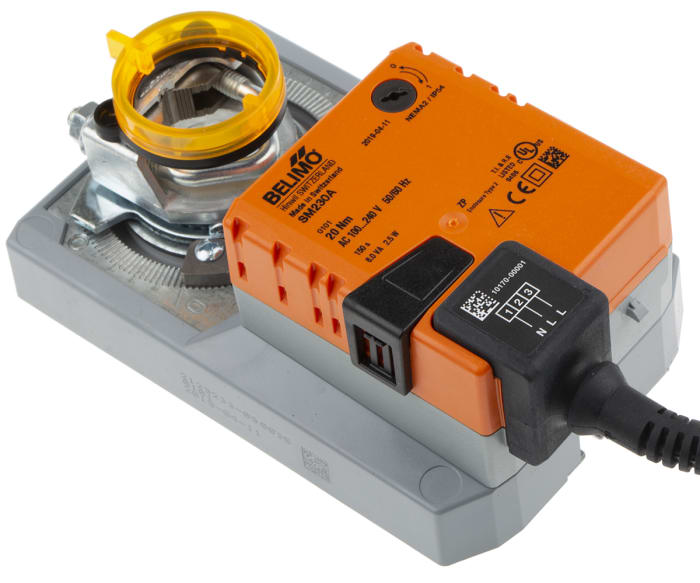 SM230A Belimo | Actuador de compuerta Belimo, par 20Nm, 240 V ac, 2.5W ...
