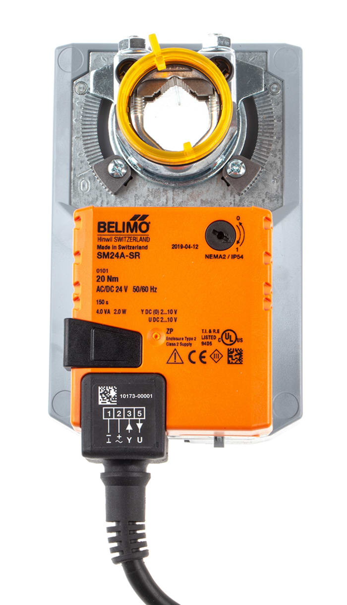 SM24A-SR Belimo | Belimo Modulating Damper Actuator, 20Nm, 24 V ac/dc | 504-1309 | RS