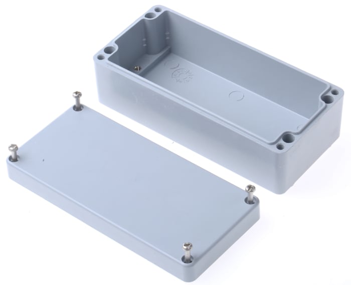 P 081606 ENCLOSURE Fibox | Fibox Euronord II Series Grey Polyester ...