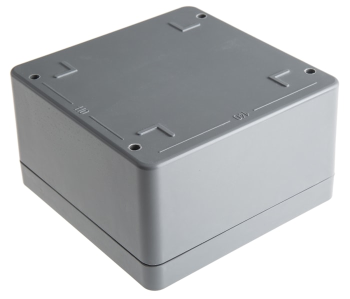 P 161609 ENCLOSURE Fibox | Fibox Euronord II Series Grey Polyester ...