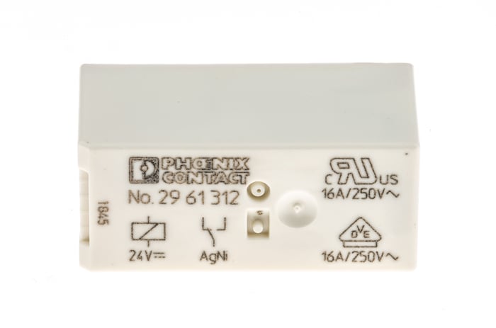 2961312 Phoenix Contact | Phoenix Contact PCB Mount Power Relay, 24V dc ...