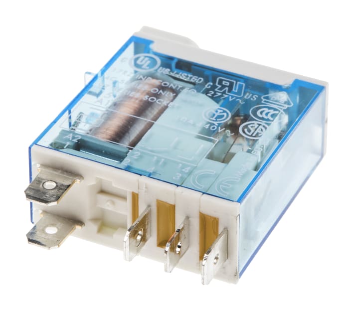 46.61.9.110.0040 Finder | Finder Plug In Power Relay, 110V dc Coil, 25A ...