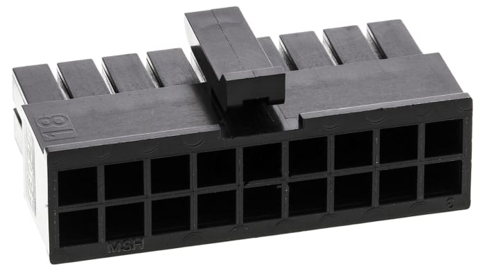 43025-1800 Molex | Molex, 43025 Female Connector Housing, 3mm Pitch, 18 Way, 2 Row | 510-9641 | RS