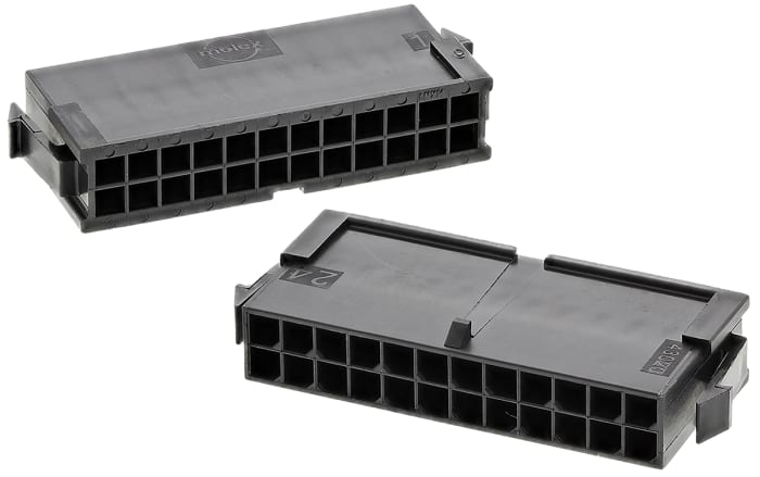 43020-2400 Molex | Molex, Micro-Fit 3.0 Male Connector Housing, 3mm Pitch, 24 Way, 2 Row | 511 ...