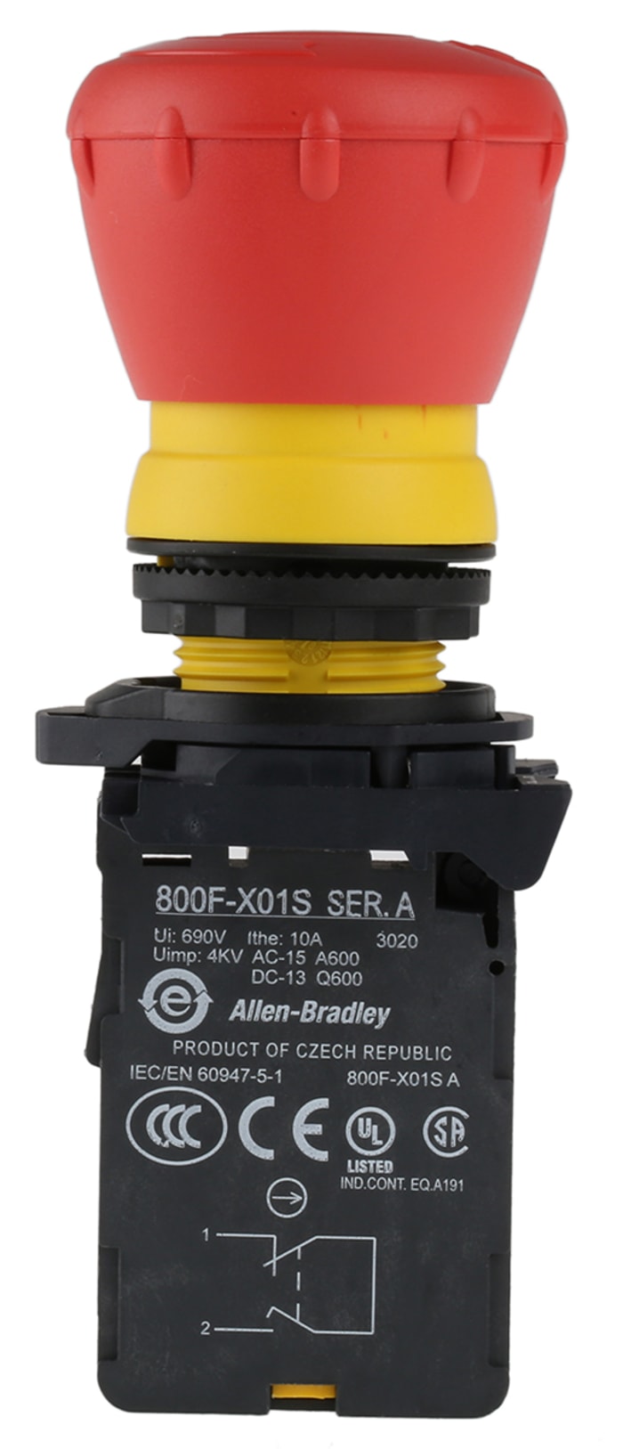 800FP-MT44PX01S Allen Bradley | Allen Bradley 800FP Series Twist ...