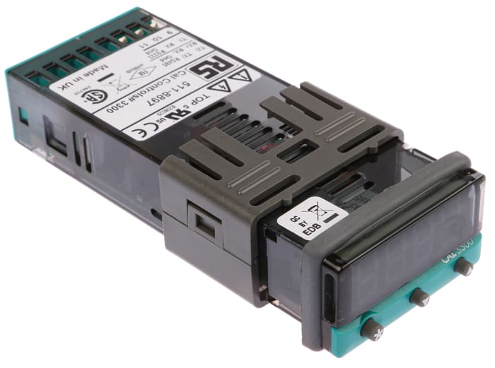 330000030 CAL | CAL 3300 PID Temperature Controller, 2 Output Relay, SSD, 12 → 24 V ac/dc Supply ...