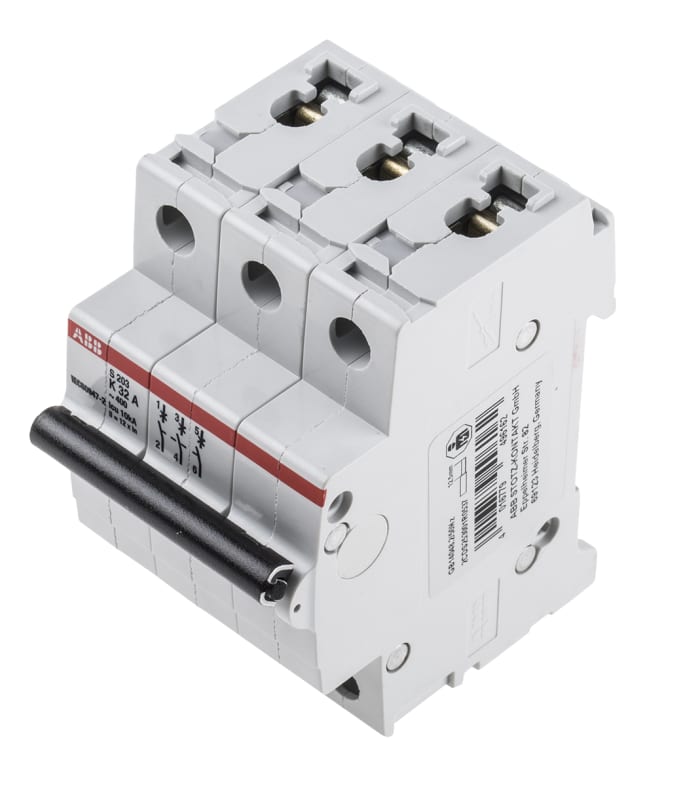 2CDS253001R0537 S203-K32 ABB | ABB System Pro M Compact S200 MCB, 3P, 32A Curve K, 440V AC, 20 ...