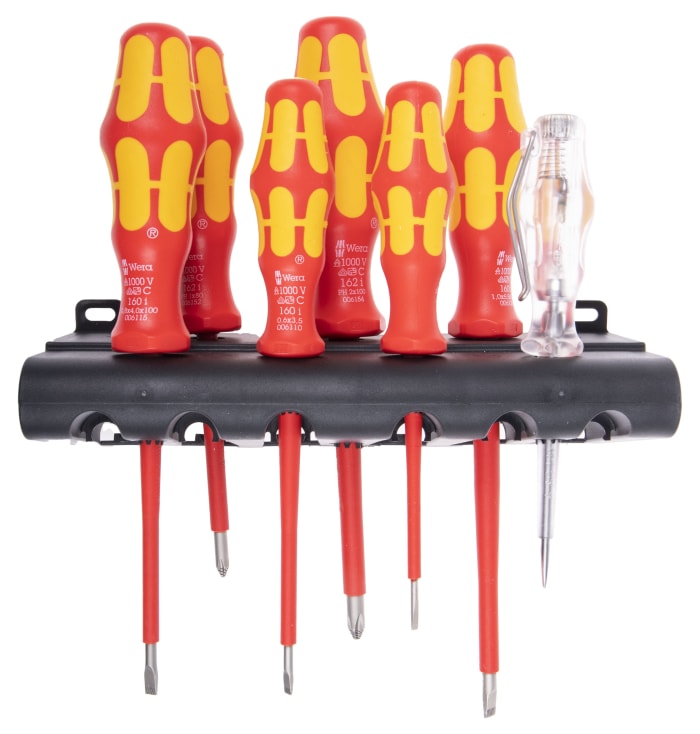 05006147001 Wera | Wera Phillips; Slotted Insulated Screwdriver Set, 7-Piece | 514-5697 | RS ...