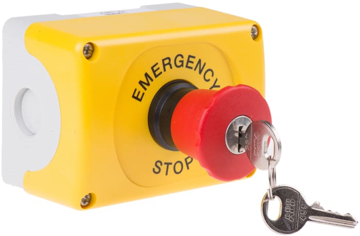 1TVC101000P3206 ABB | ABB Key Release Emergency Stop Push Button, Surface Mount, 1NC, IP66 | 521 ...