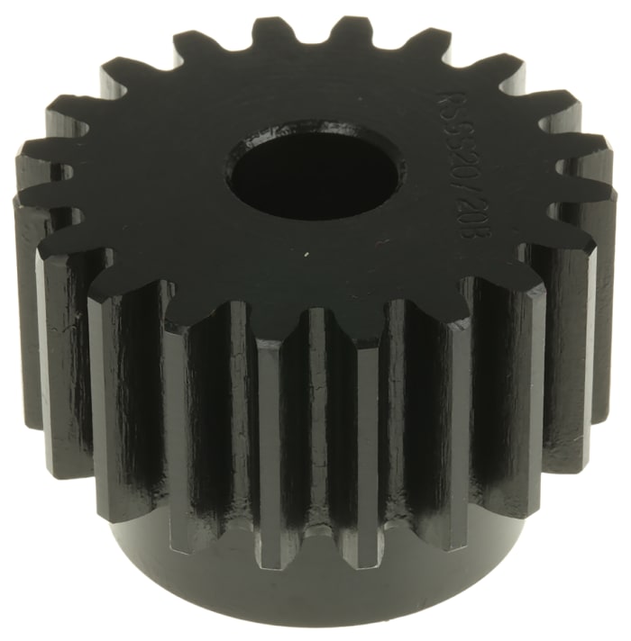 RS PRO | RS PRO Steel 20 Teeth Spur Gear, 2 Module, 12 mm Bore Diam, 40 ...