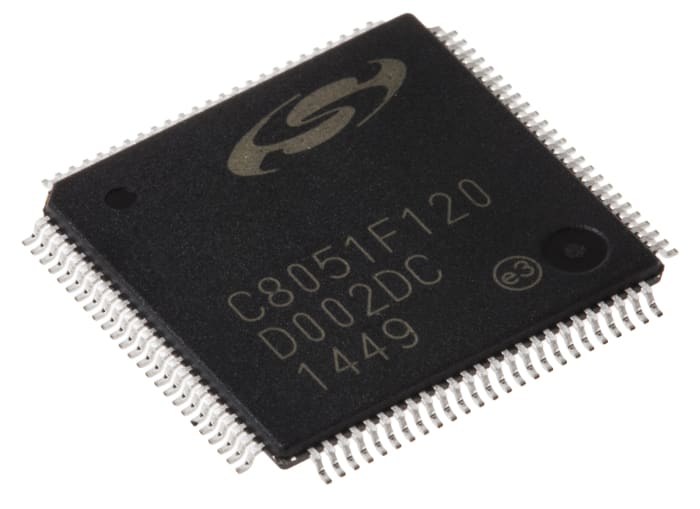 C8051F120-GQ Silicon Labs | Silicon Labs C8051F120-GQ, 8bit 8051 Microcontroller, C8051F, 100MHz ...