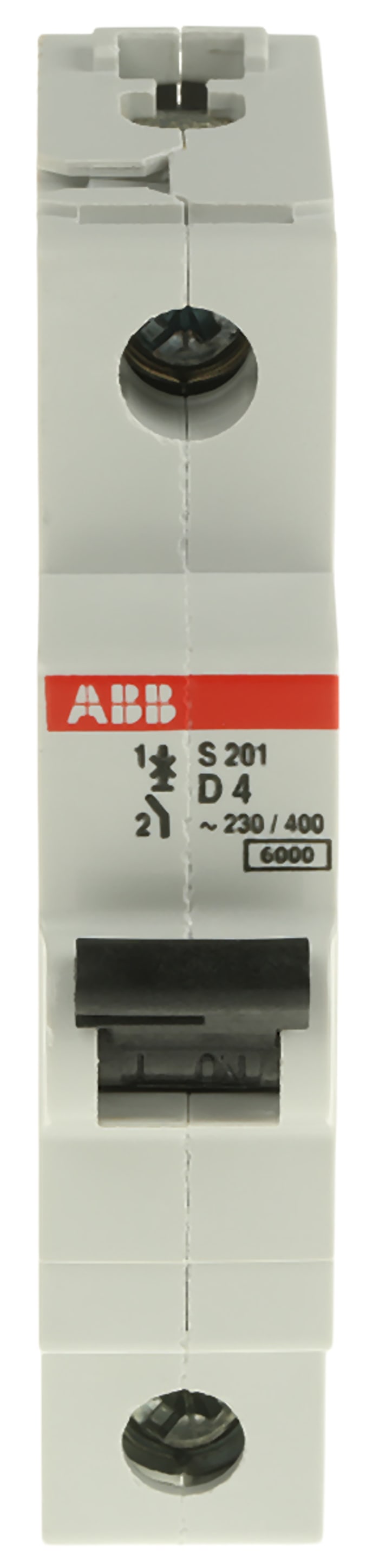 2CDS251001R0041 S201-D4 ABB | ABB System Pro M Compact S200 MCB, 1P, 4A Curve D, 253V AC, 72V DC ...