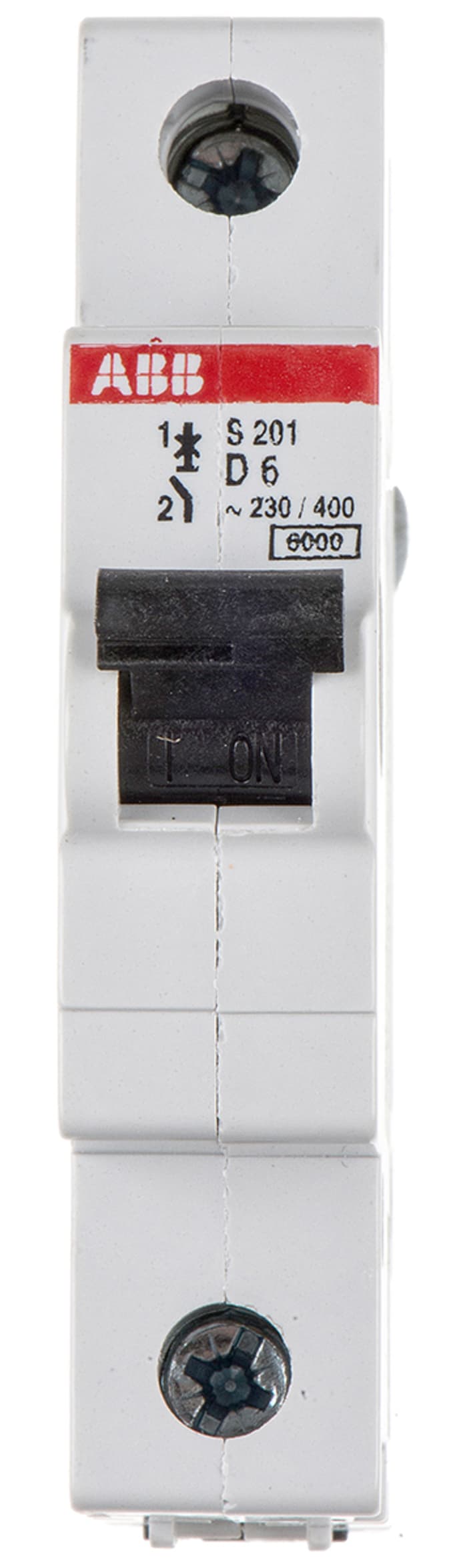 2CDS251001R0061 S201-D6 ABB | ABB System Pro M Compact S200 MCB, 1P, 6A Curve D, 253V AC, 72V DC ...