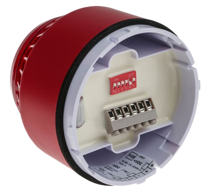 580002RSCO-0074X Eaton | Eaton Red Sounder Beacon, 18 → 28 V dc, IP56 ...