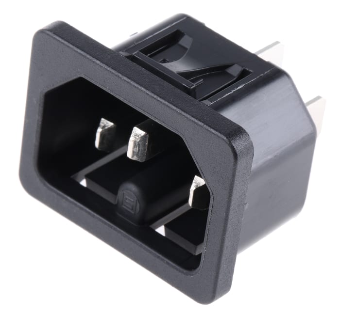6110.4315 Schurter | Schurter C16 Panel Mount IEC Connector Male, 15A ...