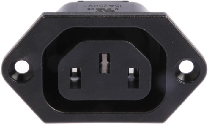 6600.3300 Schurter | Schurter C13 Panel Mount IEC Connector Socket, 15A ...