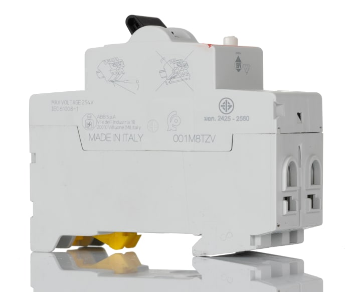 2CSF202006R1250 FH202 AC-25/0,03 ABB | ABB FH200 RCCB, 25A, 2 Pole, 30mA, Type AC, 230V | 540 ...