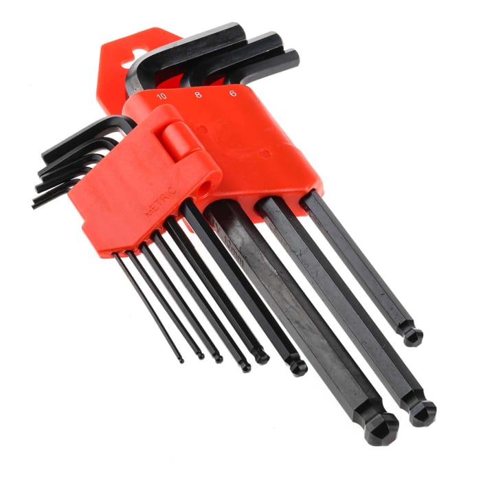 RS PRO | RS PRO 16 piece L Shape Metric Hex Key Set, 1.5 → 10mm | 542 ...