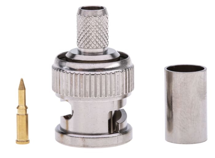 RS PRO | RS PRO, Plug Cable Mount BNC Connector, 75Ω, Crimp Termination, Straight Body | 546 ...
