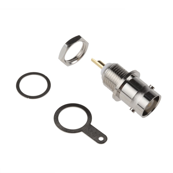 RS PRO | RS PRO, Jack Panel Mount BNC Connector, 50Ω, Solder Termination, Straight Body | 546 ...