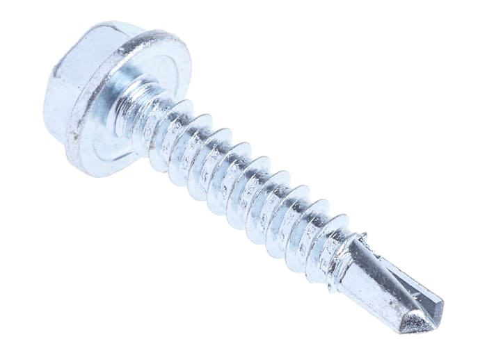 RS PRO | RS PRO Bright Zinc Plated Steel Self Drilling Screw M4.8 x 25mm Long | 546-5862 | RS