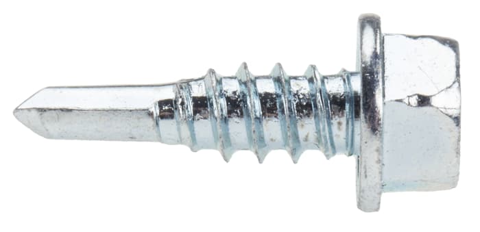RS PRO | RS PRO Bright Zinc Plated Steel Self Drilling Screw M5.5 x 19mm Long | 546-5878 | RS
