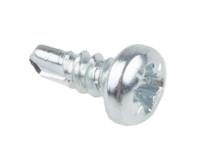 RS PRO | RS PRO Bright Zinc Plated Steel Self Drilling Screw No. 6 x 3/8in Long x 9.5mm Long ...
