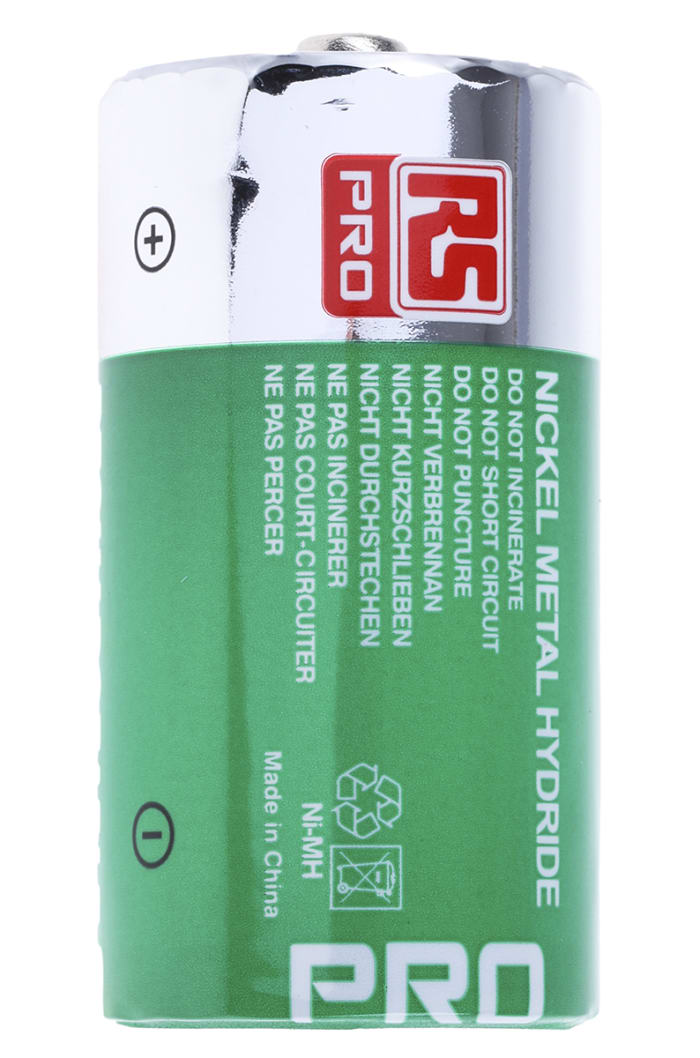 RS PRO | RS PRO RS PRO NiMH Rechargeable C Batteries, 3Ah | 611-8646 ...