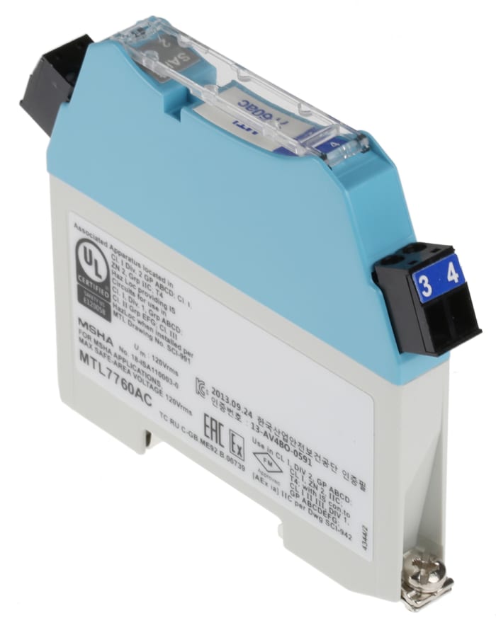 MTL7760AC/RS Eaton | Eaton 2 Channel Zener Barrier, Switch/Proximity ...