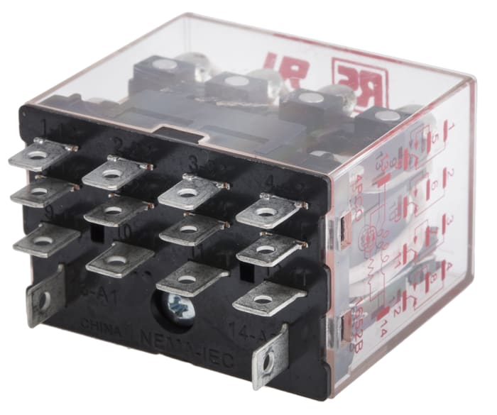 RS PRO | RS PRO Plug-in Power Relay, 12V dc Coil, 12A Switching Current ...