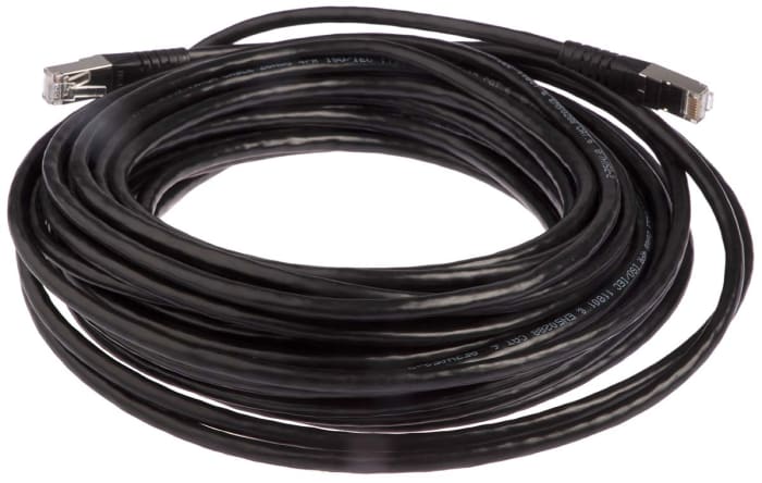 21.15.1395-30 Roline | Roline, 15m Cat6, Black RJ45 to Male RJ45 Male ...