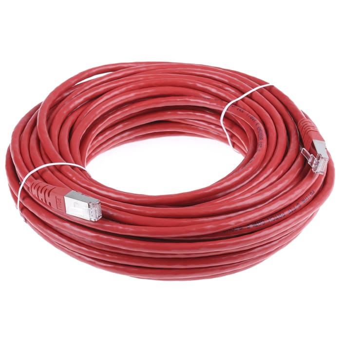 21.15.1401-20 Roline | Roline, 20m Cat6, Red RJ45 to Male RJ45 Male, S ...