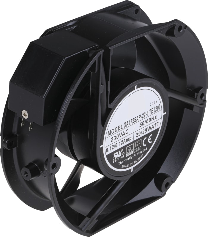 RS PRO | RS PRO Axial Fan, 230 V ac, AC Operation, 399.3m³/h, 35W ...