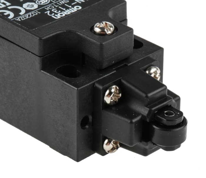 D4N-1132 Omron | Interruptor de bloqueo con Pulsador con roldana Omron D4N, SPDT, NA/NC, IP67 ...