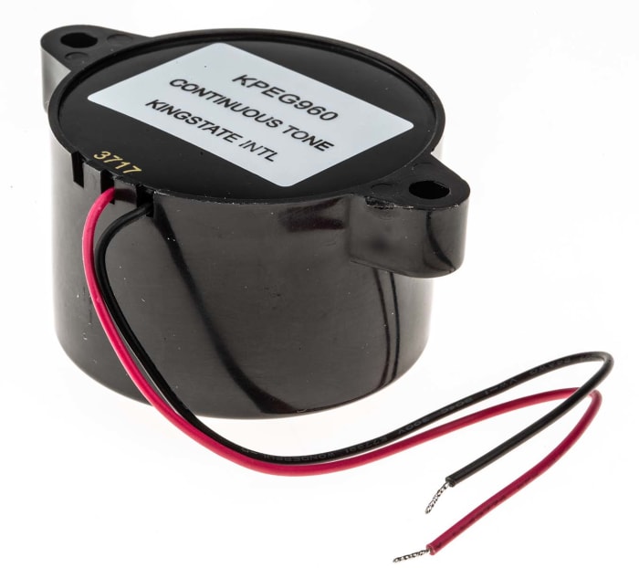 RS PRO | RS PRO 100dB Panel Mount Continuous Internal Buzzer, 50 x 37 ...