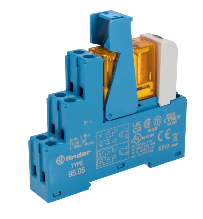 48.52.8.110.0060SPA Finder | Finder 48 Series Interface Relay, DIN Rail ...