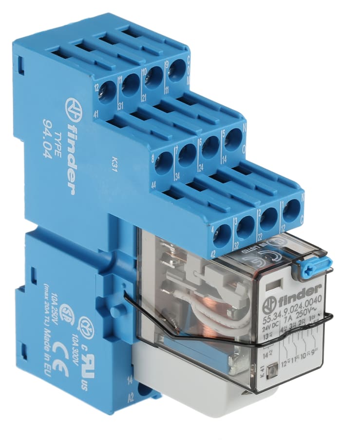 58 34 9 024 0050sma Finder Finder Din Rail Mount Interface Relay 24v