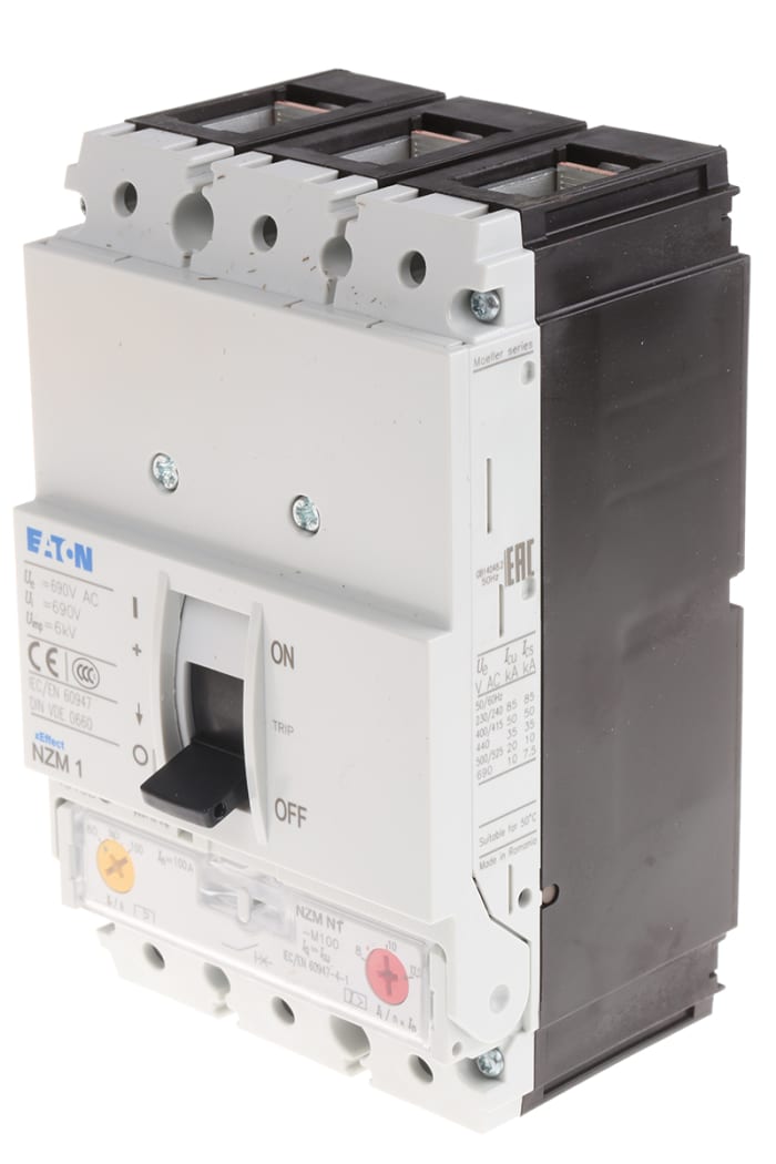 265722 NZMN1-M100 Eaton | Eaton, xEnergy MCCB 1P 100A, Breaking ...