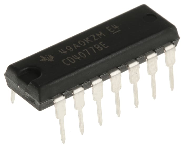 CD4077BE Texas Instruments | Texas Instruments CD4077BE, Quad 2-Input ...