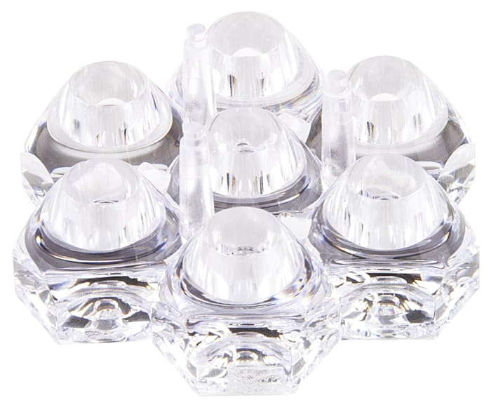 125 Polymer Optics | Polymer Optics 125 7-Way LED Lens, 50 ° Collimator ...