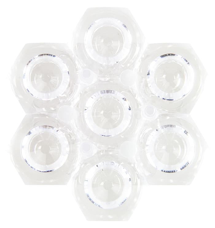 125 Polymer Optics | Polymer Optics 125 7-Way LED Lens, 50 ° Collimator ...