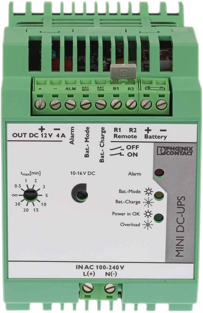 2866598 Phoenix Contact | Phoenix Contact 100 → 240V ac Input DIN Rail ...