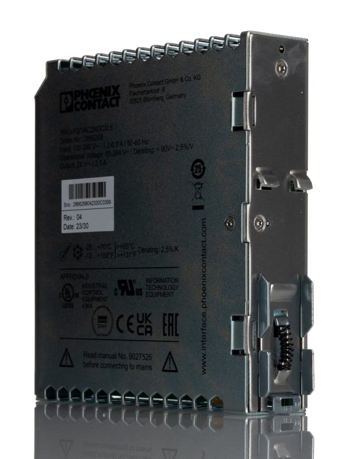 2866268 Phoenix Contact | Phoenix Contact TRIO POWER Switched Mode DIN ...
