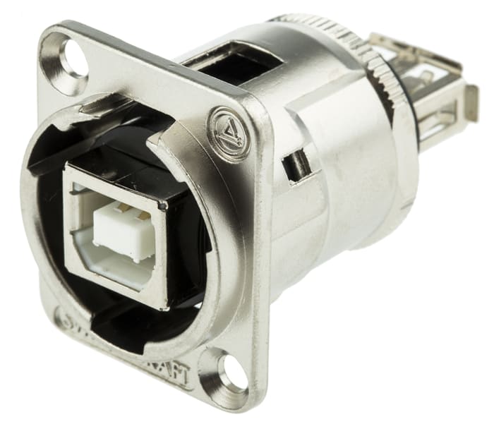 EHUSBBAXPKG Switchcraft | Switchcraft USB A Female to USB B Female ...
