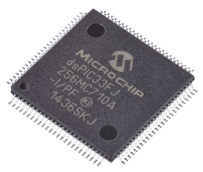 dsPIC33FJ256MC710A-I/PF Microchip | dsPIC33FJ256MC710A-I/PF Microchip, 16bit Digital Signal ...