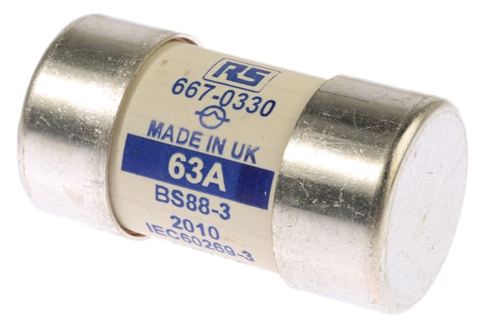 RS PRO | RS PRO 60A Cartridge Fuse, 30 x 57mm | 667-0330 | RS Components