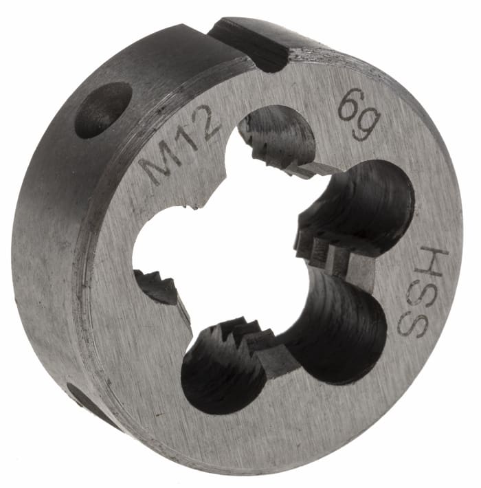 RS PRO | RS PRO Thread Die, M12 x 1.75mm Pitch, 25mm od | 668-0738 | RS