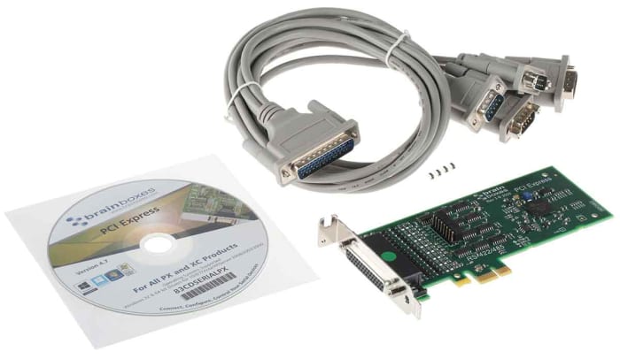 PX-335 Brainboxes | Brainboxes 4 Port PCIe RS422, RS485 Serial Card ...