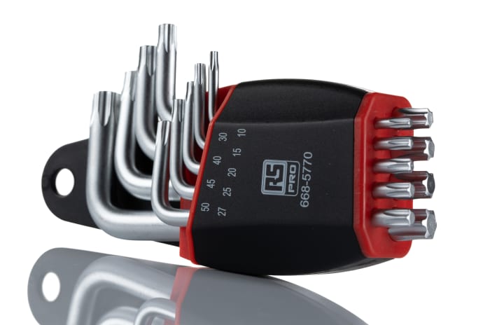 RS PRO | RS PRO 9-Piece Star Key Set, L Shape, Long Arm | 668-5770 | RS
